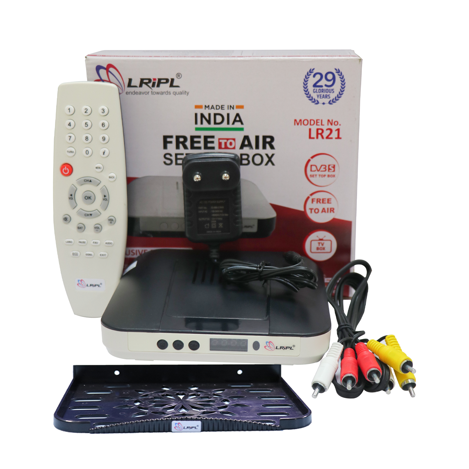 LRIPL LR21 MPEG-2 Free to Air Set Top Box (White)