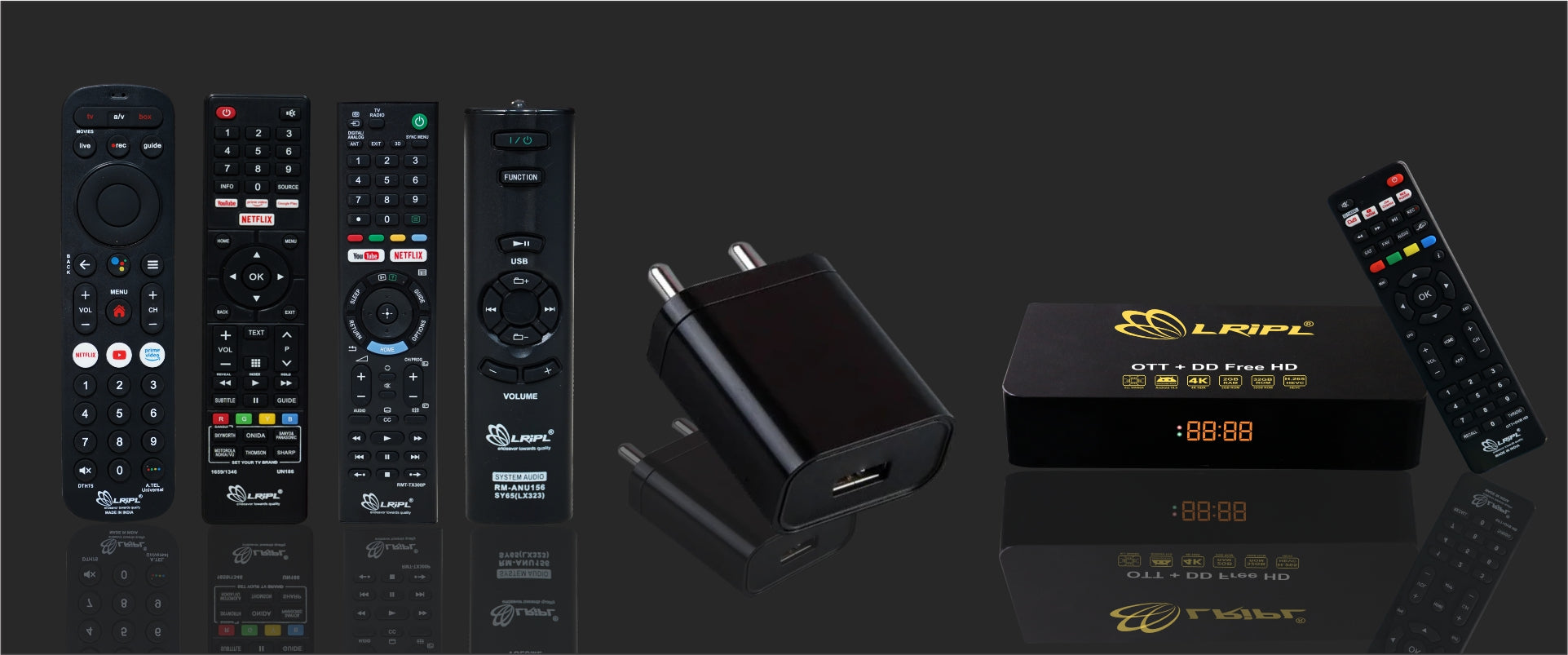 Buy Remote Control, Mobile Charger, Adapter Online in India – LRIPL